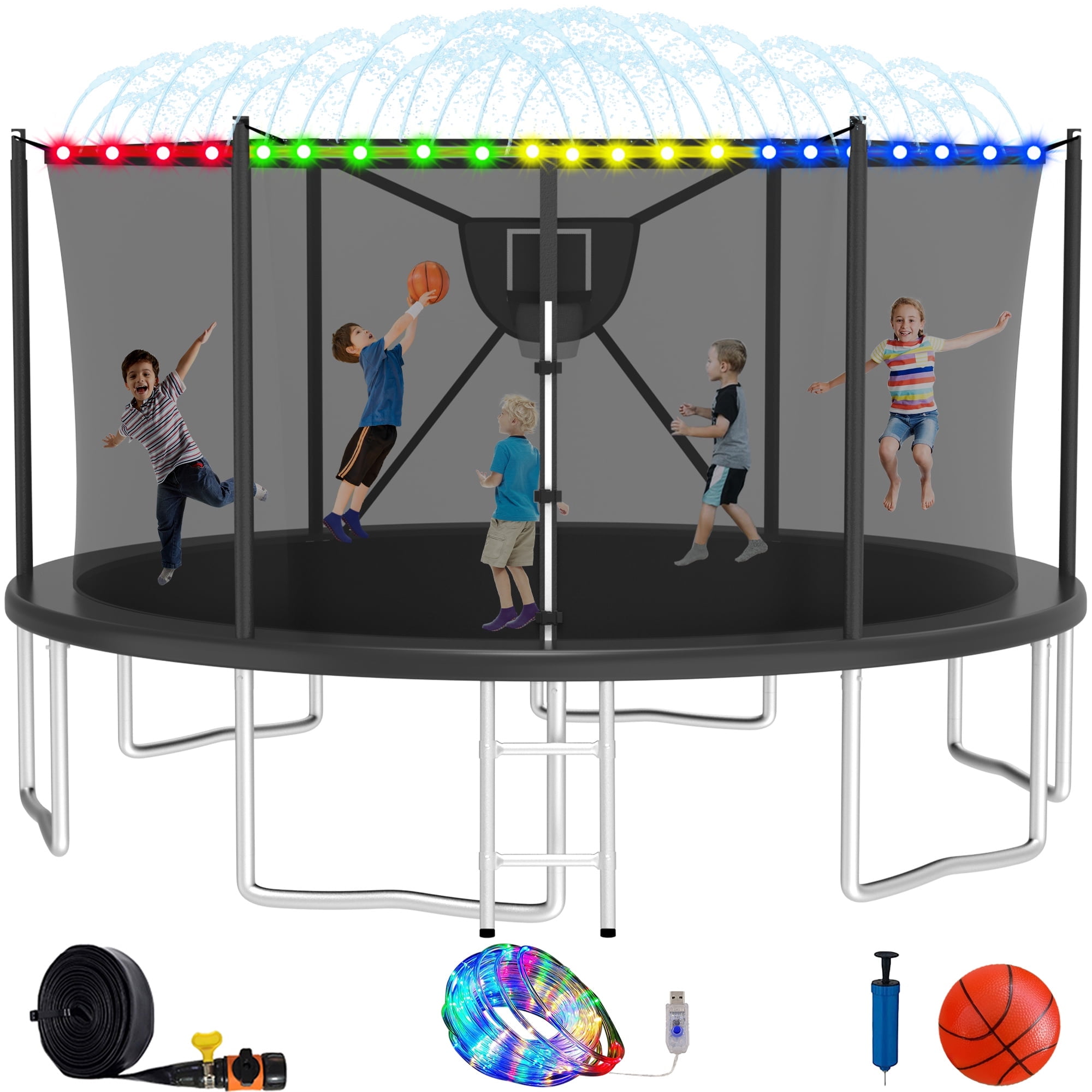 Elitezip Trampoline, Trampoline for Kids and Adults, 16 FT Outdoor ...