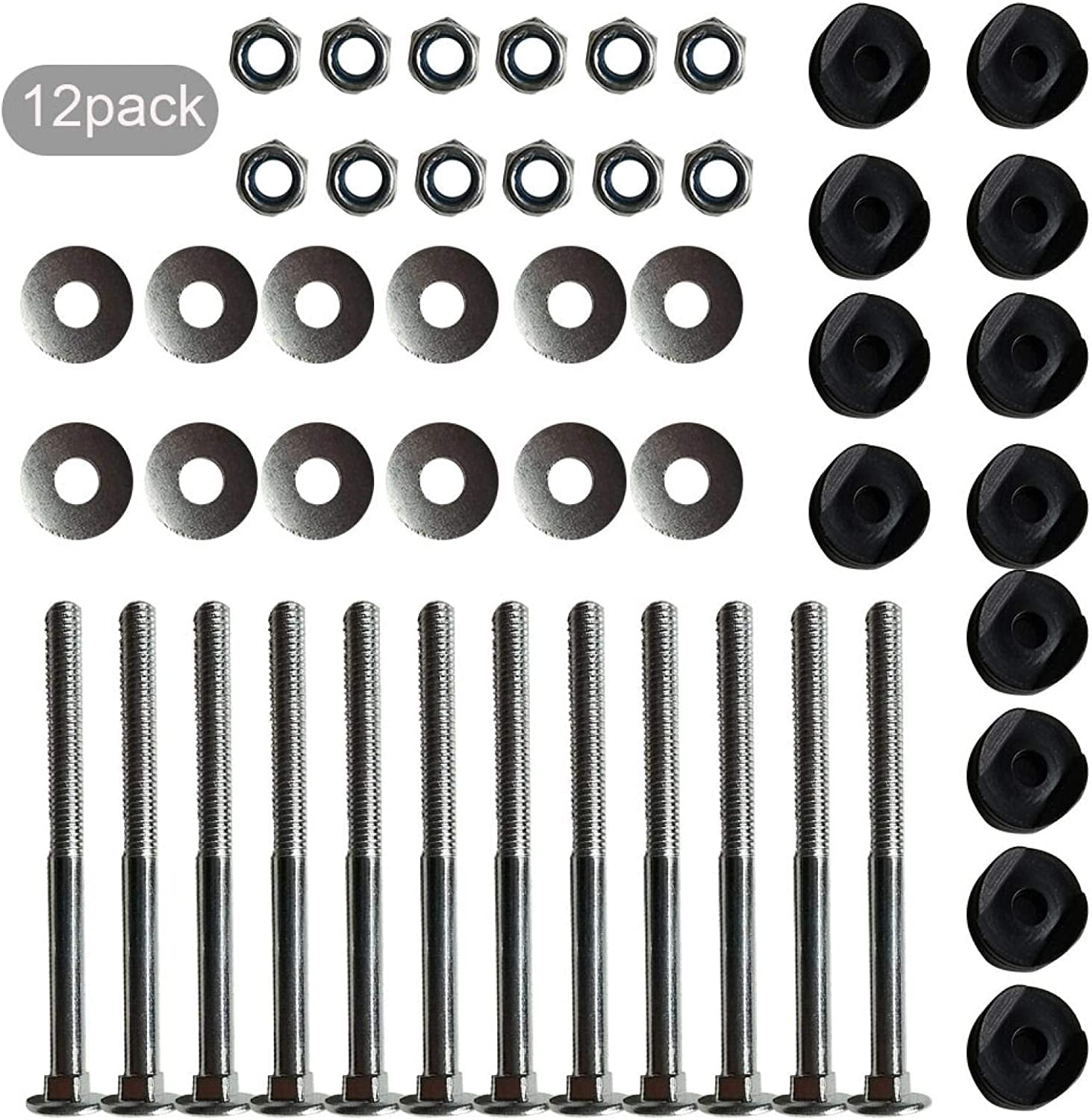 Elitezip Long Trampoline Screws and Bolts, Trampoline Bolts and Nuts ...