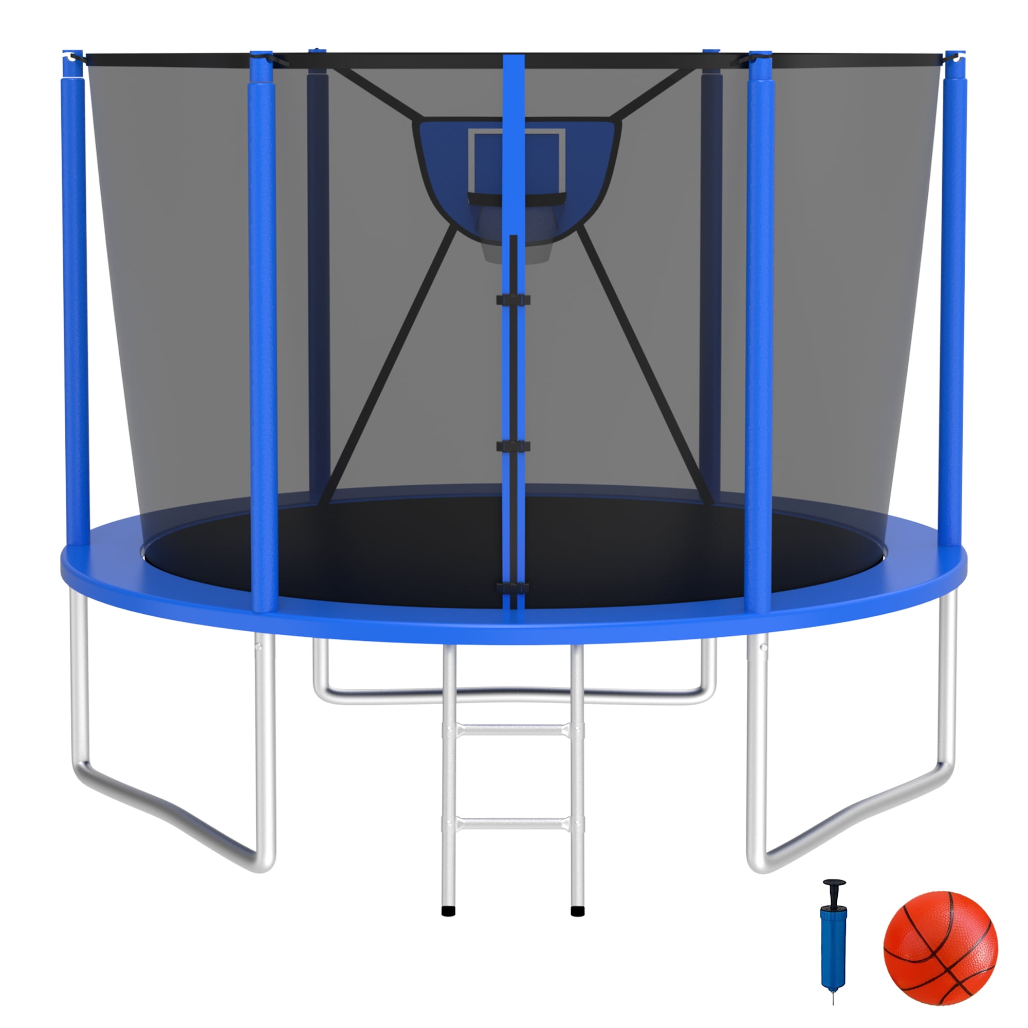 Elitezip Outdoor Trampoline 10FT, Trampolines with Safety Enclosure Net ...