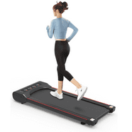 2-in-1 Under Desk Incline Treadmill, Walking Pad, Slim Jogging Machine ...