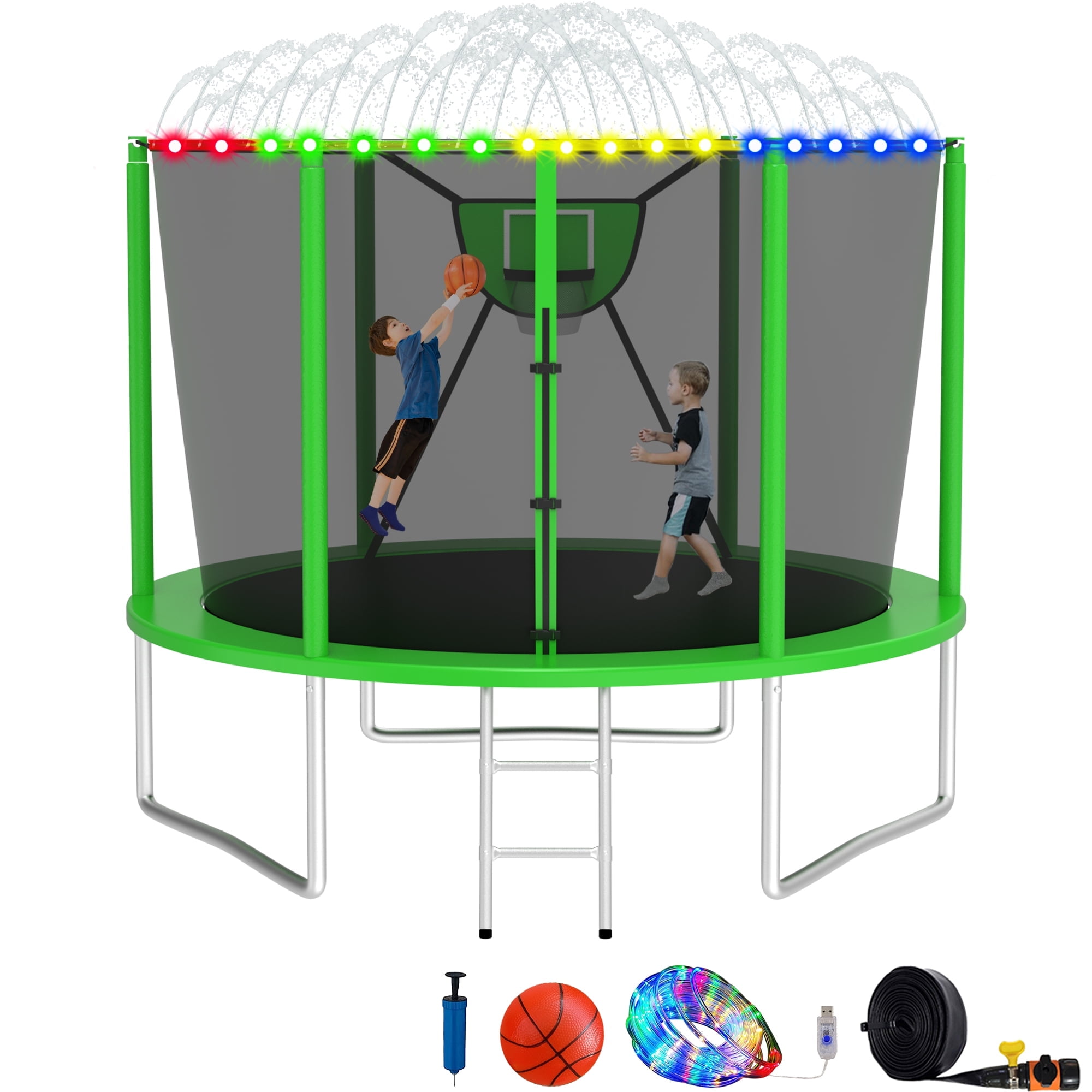 Elitezip Trampoline, 1000LBS 10FT Trampoline for Kids Adults ...