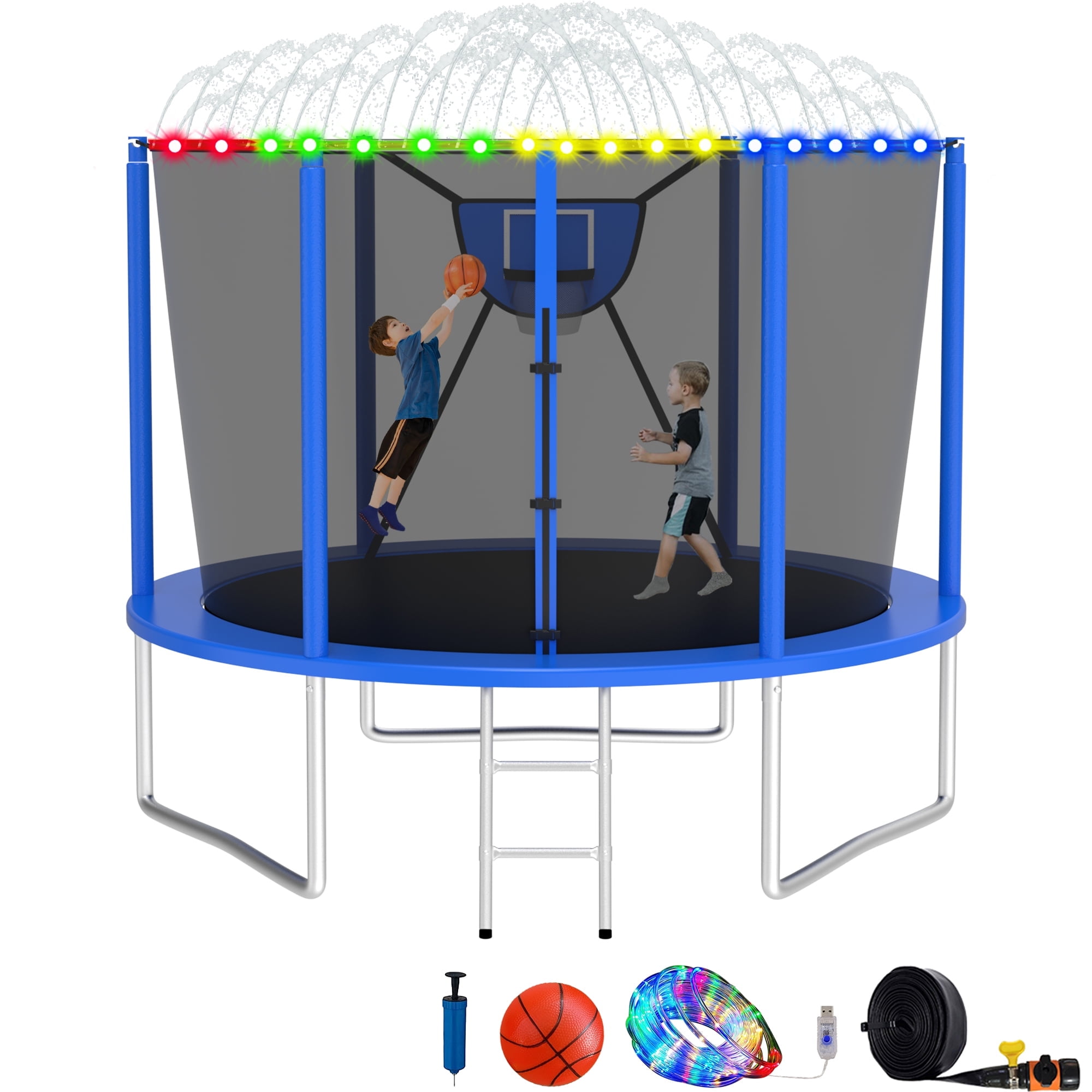 Elitezip Trampoline, 1000LBS 10FT Trampolines for Kids Adults ...