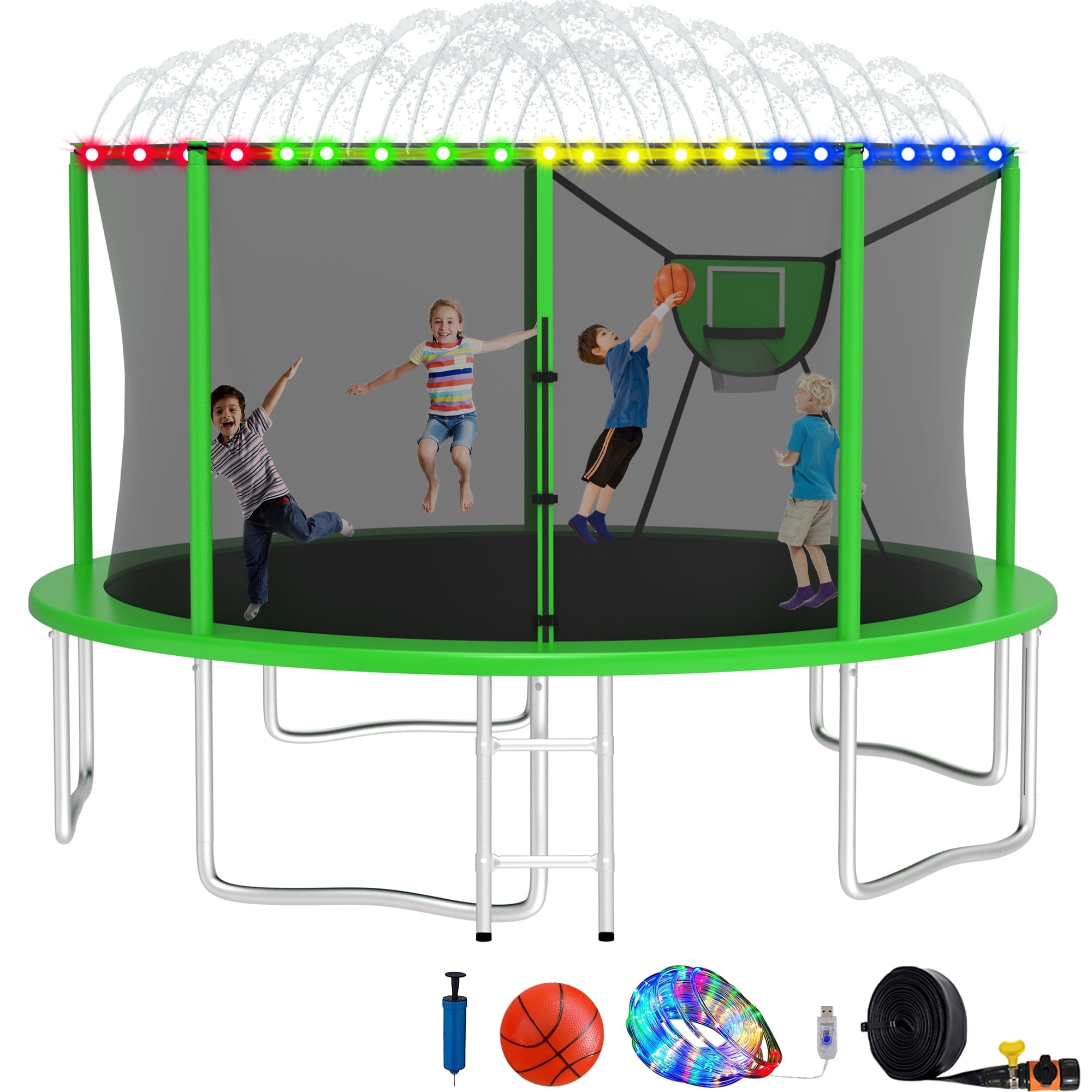 Elitezip Trampolines, 1400LBS 14FT Trampoline for Kids and Adults ...