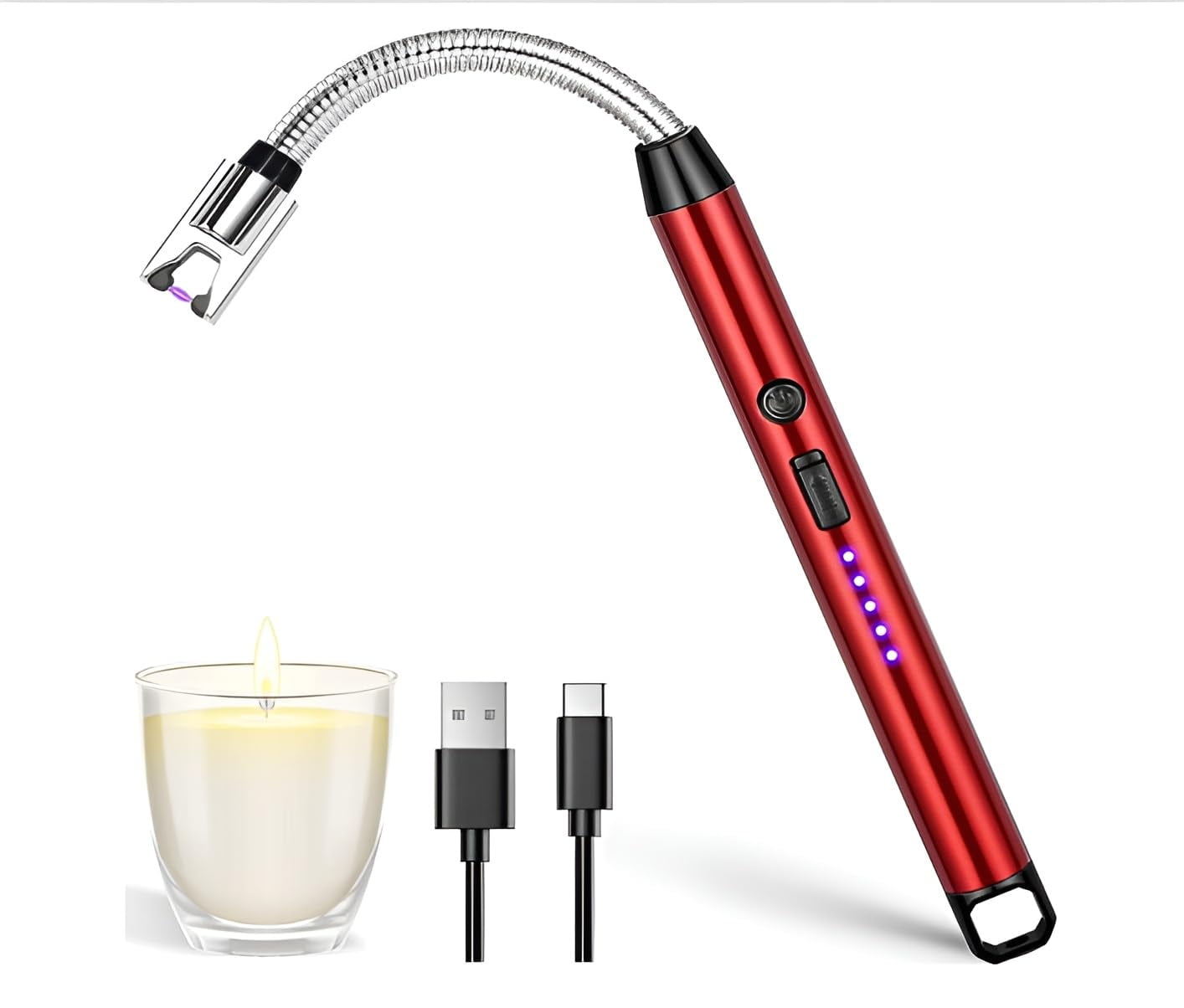Elittera Gas Lighter for Kitchen UseElectric Arc Lighter Rechargable ...