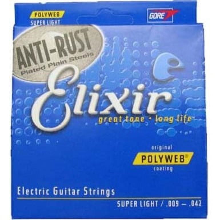 Elixir Polyweb Super Light Gauge Electric Strings - Walmart.com