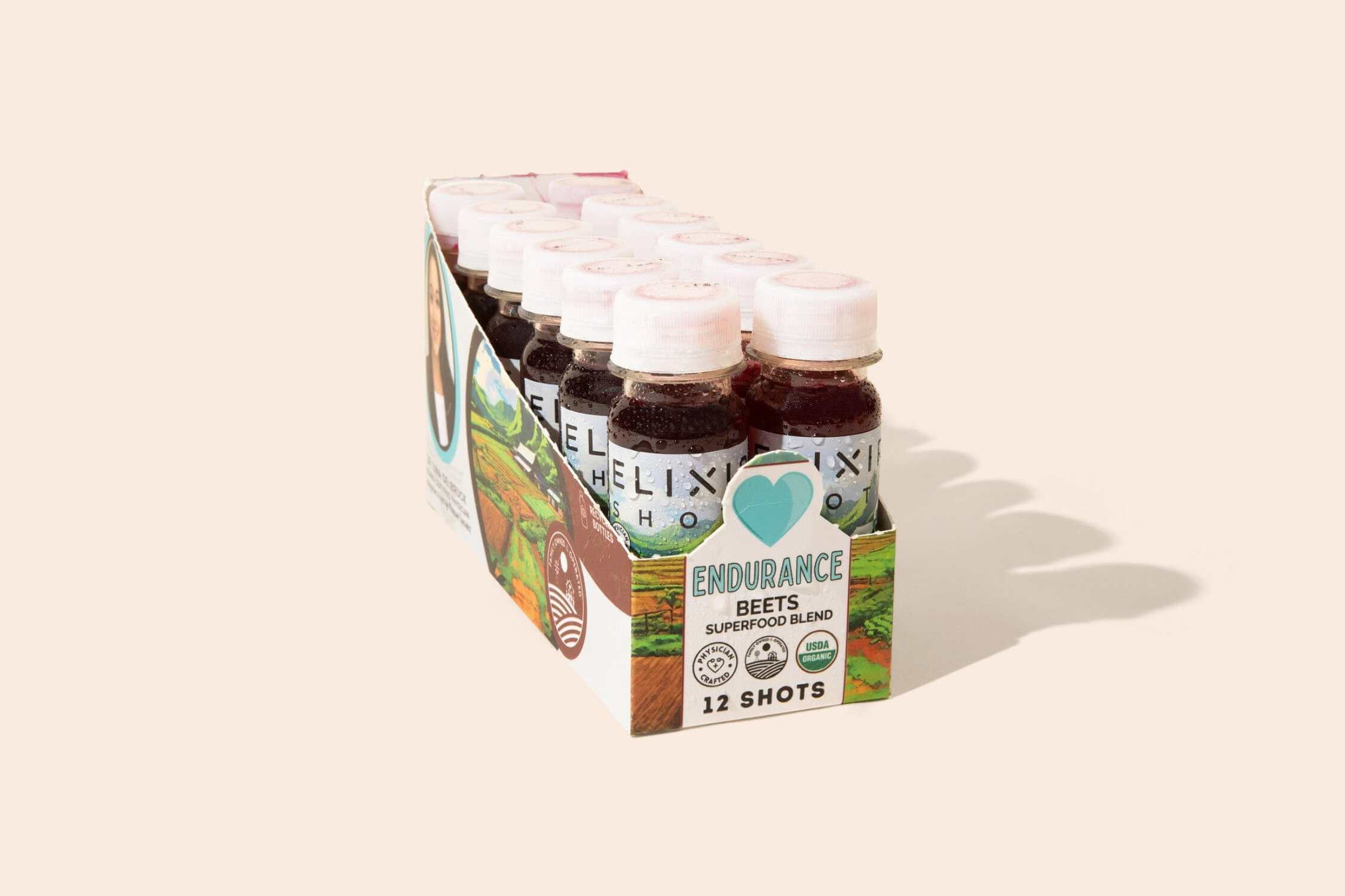 Elixir Shots Endurance Shot (12 Pack) Endurance Wellness Shot with Cold ...