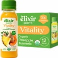 Elixir Shots Vitality (12 Pack) Immunity Wellness Shot with 100% ...