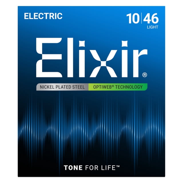 Elixir Strings 19052 Electric Guitar Strings with OPTIWEB Coating ...