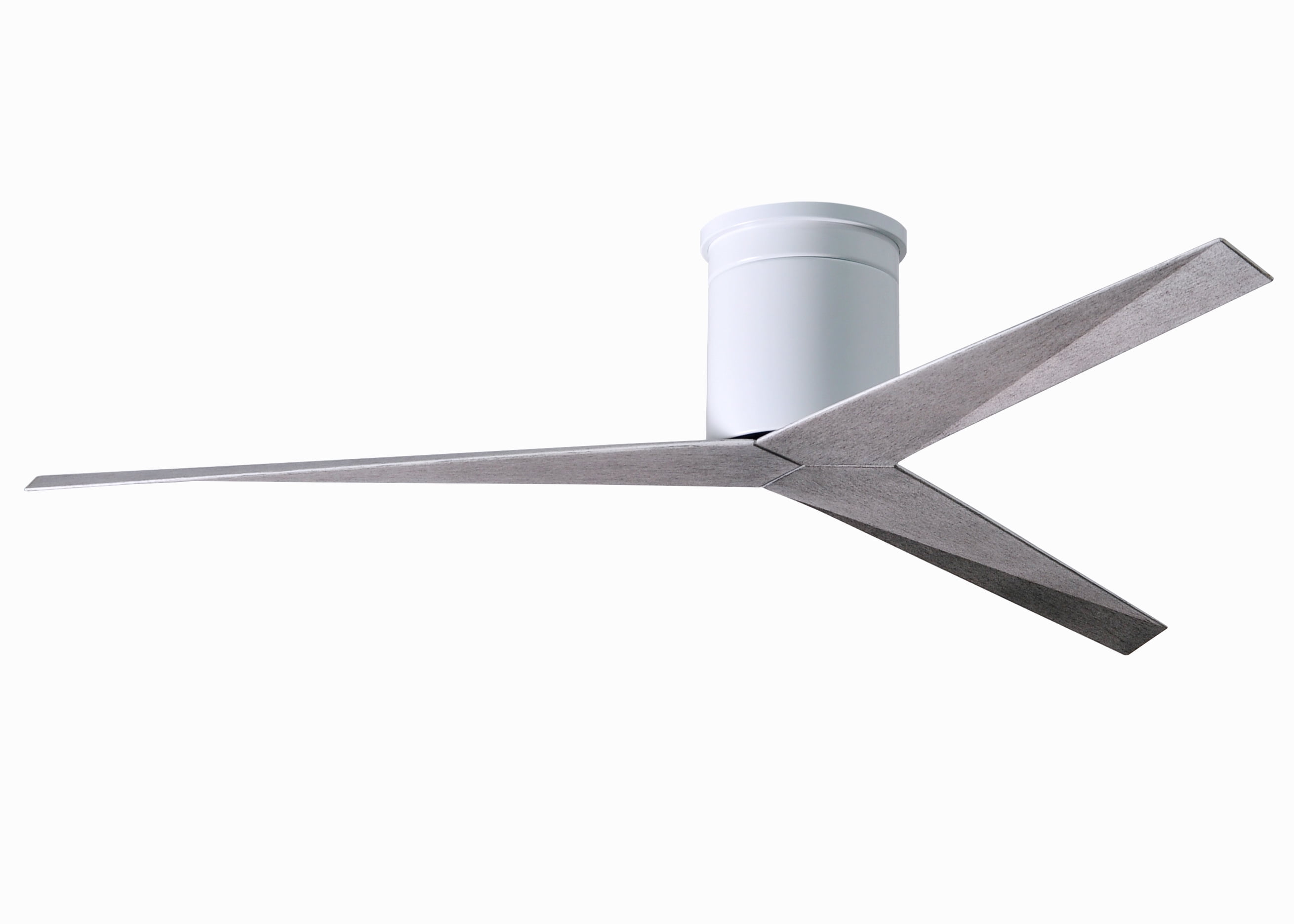 Eliza-H 3-blade ceiling mount paddle fan in Gloss White finish with ...