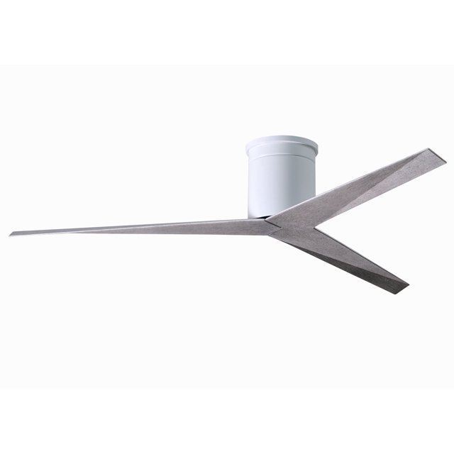 Eliza-H 3-blade ceiling mount paddle fan in Gloss White finish with ...