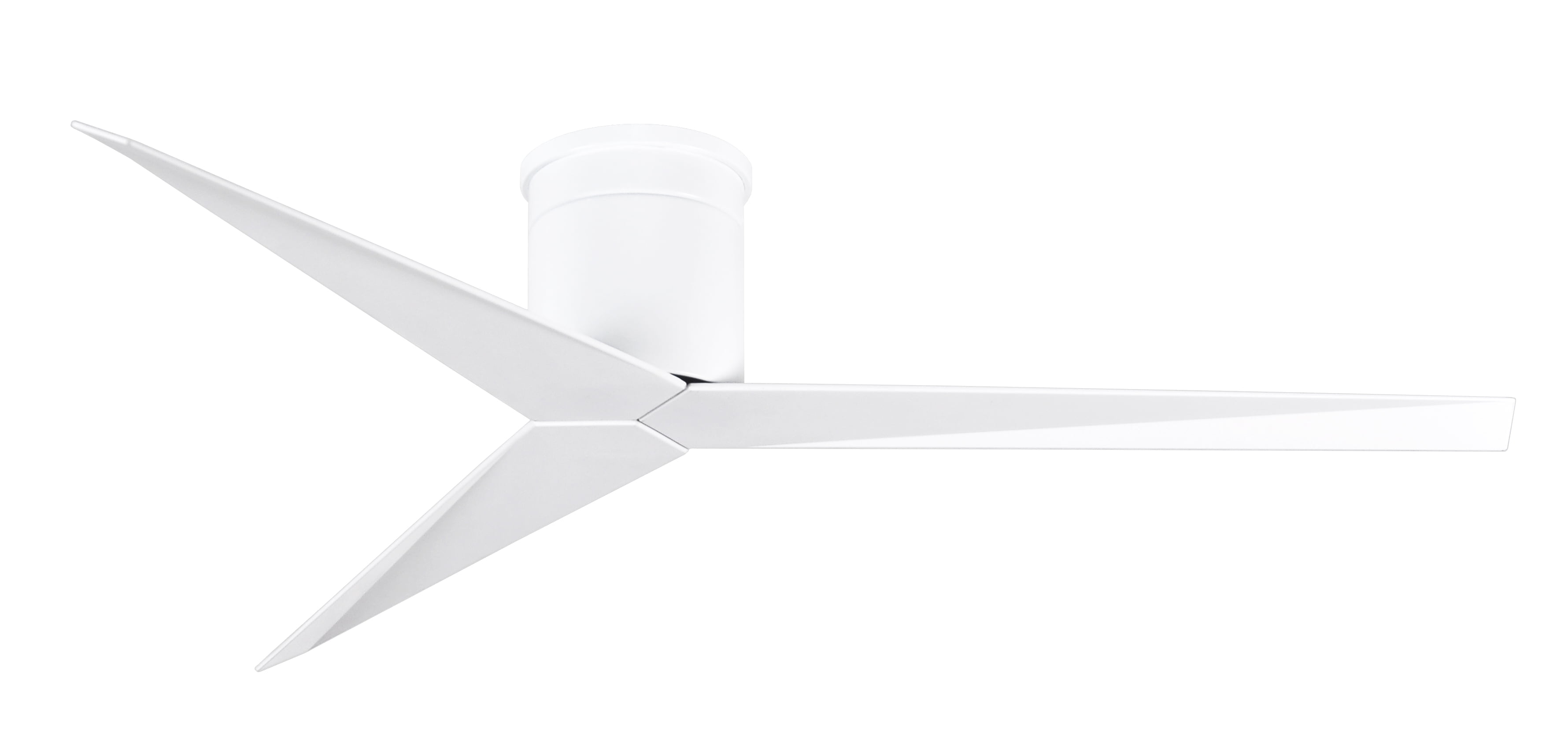 Eliza-H 3-blade ceiling mount paddle fan in Gloss White finish with ...