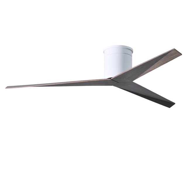Eliza-H 3-blade ceiling mount paddle fan in Gloss White finish with old ...