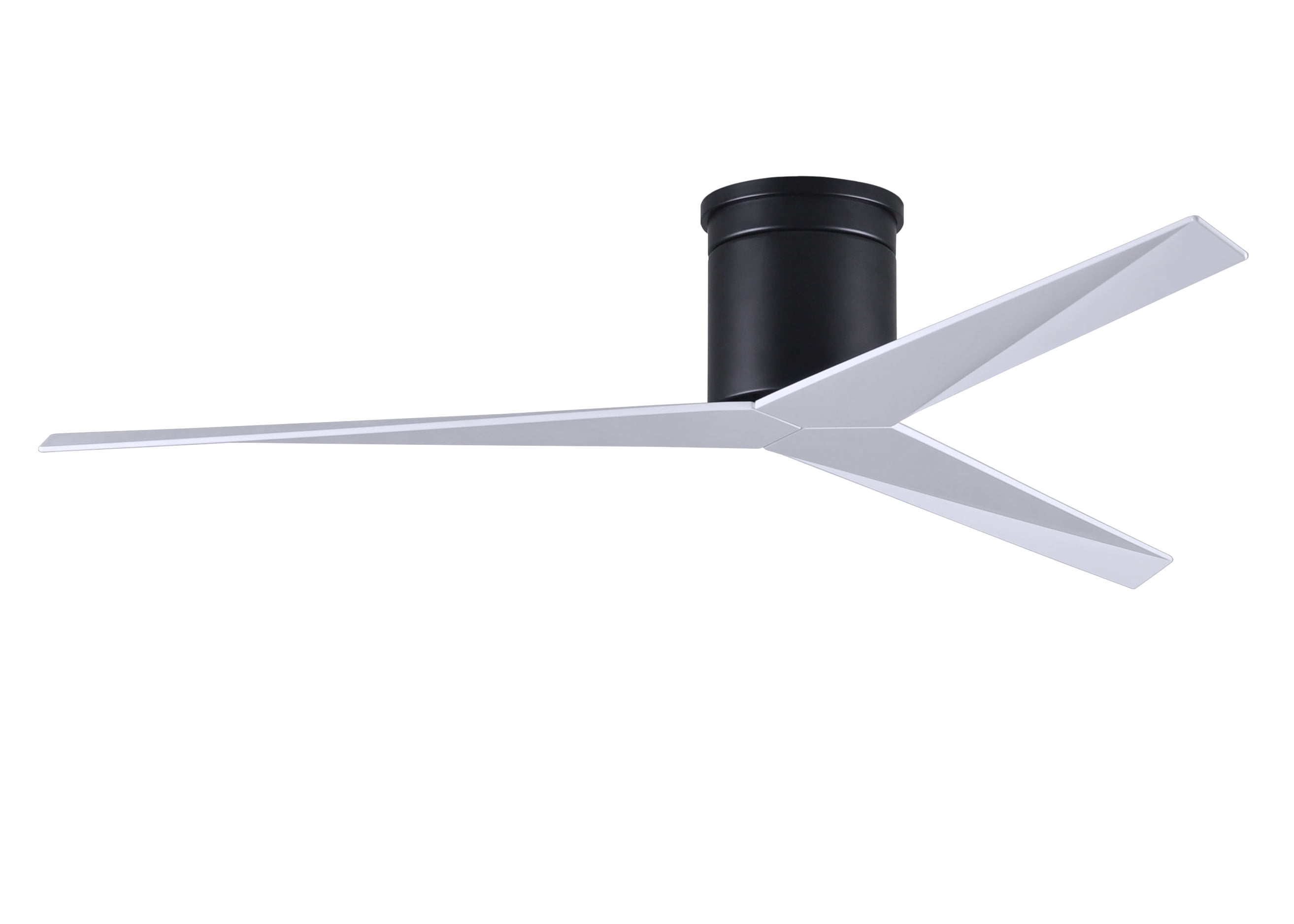 Eliza-H 3-blade ceiling mount paddle fan in Matte Black finish with ...