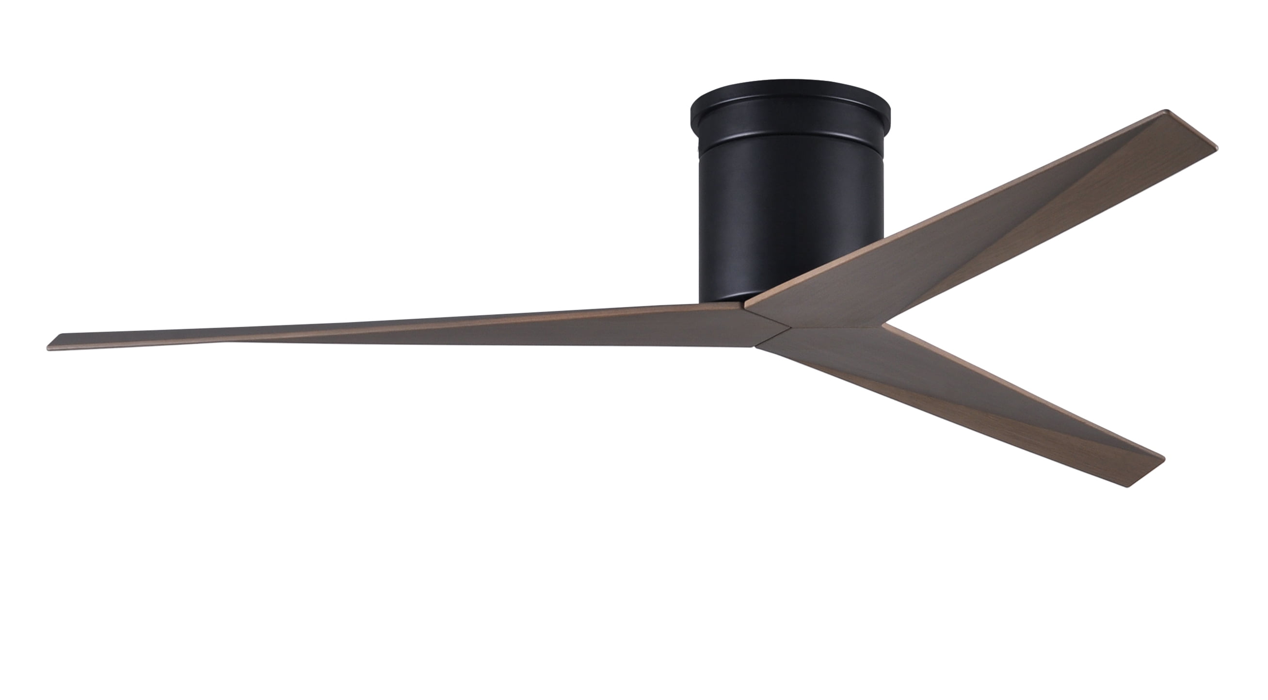 Eliza-H 3-blade ceiling mount paddle fan in Matte Black finish with ...
