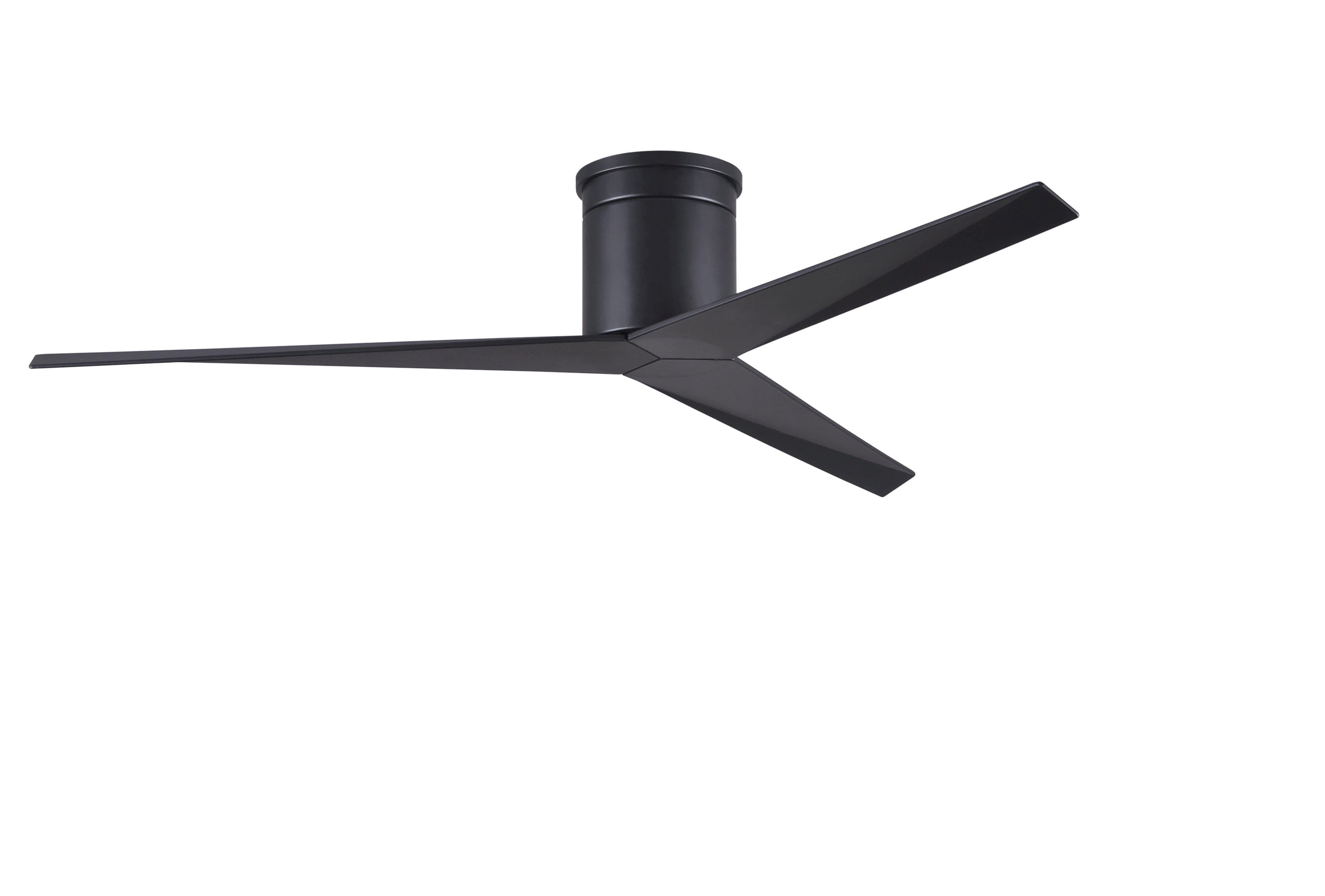 Eliza-H 3-blade ceiling mount paddle fan in Matte Black finish with ...