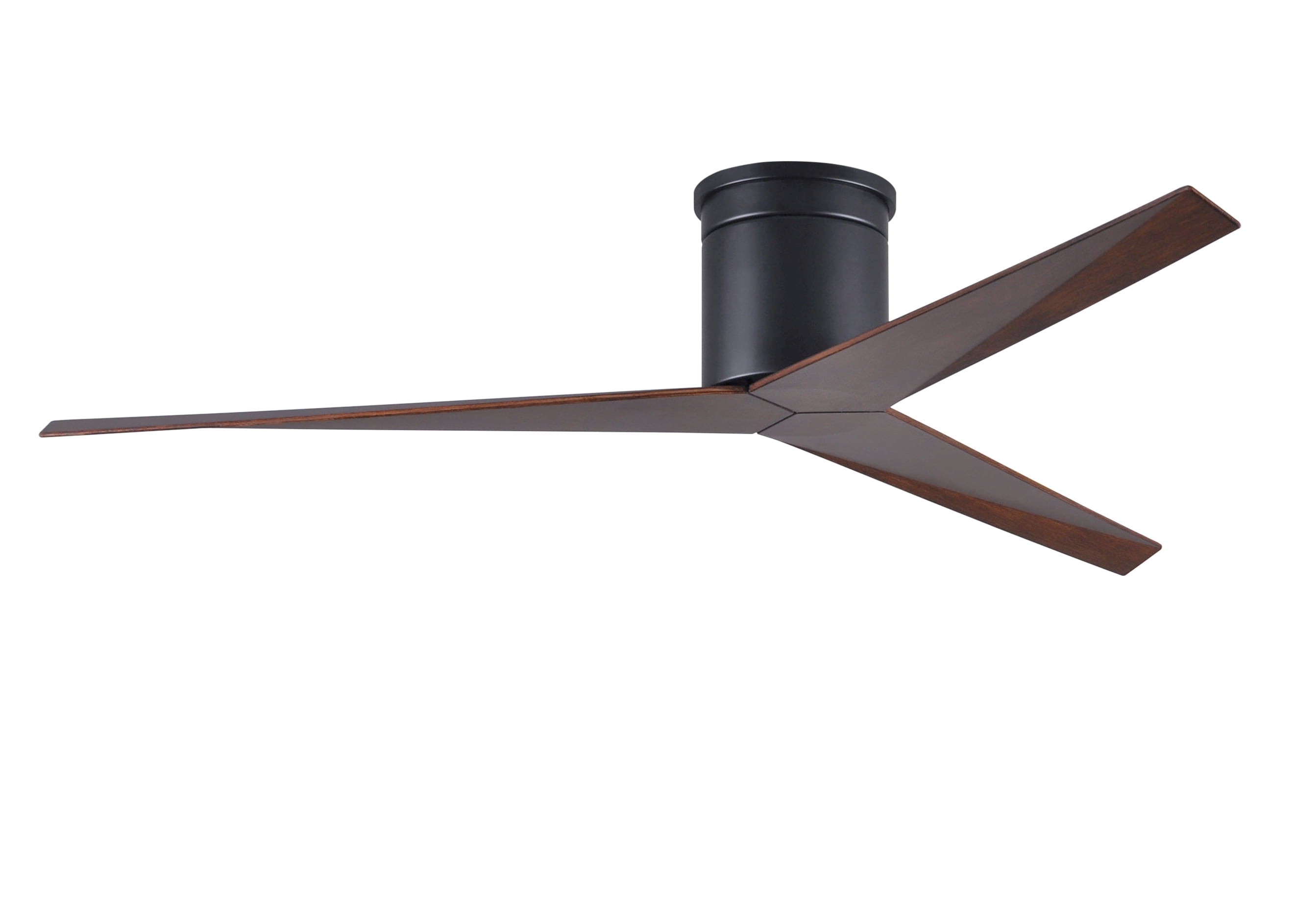 Eliza-H 3-blade ceiling mount paddle fan in Matte Black finish with ...