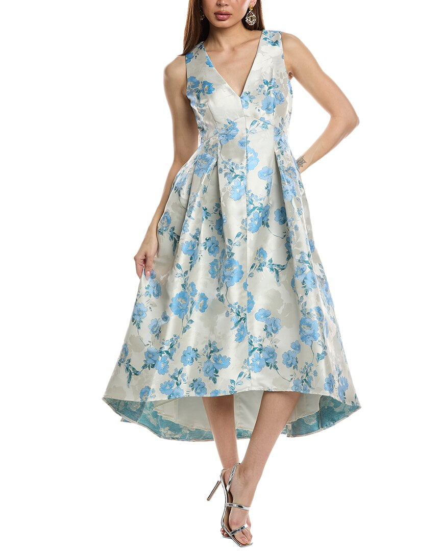 Eliza J womens Jacquard A-Line Gown, 8, Beige - Walmart.com