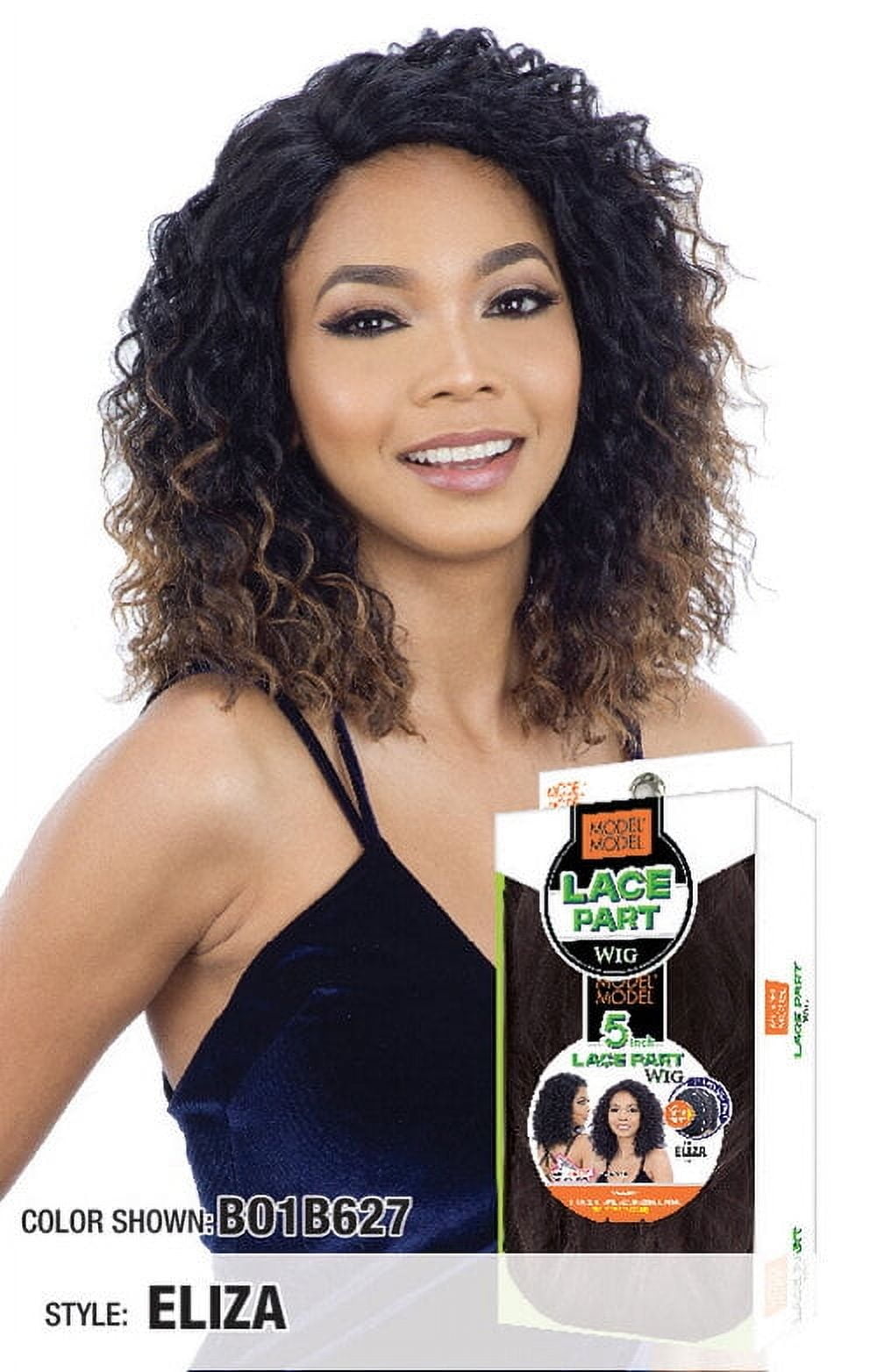 Eliza Lace Part Wig By Model Model / 1 - Jet Black / 5 INCH Lace Wigs ...