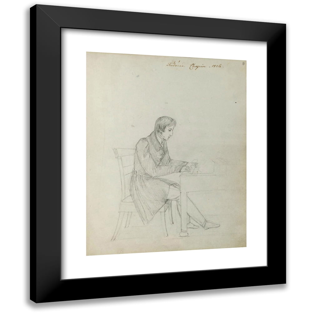 Eliza Radziwiłłówna 15x18 Black Modern Framed Museum Art Print Titled - Fryderyk Chopin at the ...