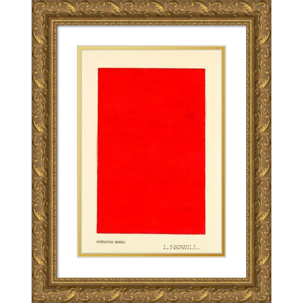 Elizabeth A. Nedwill 11x14 Gold Ornate Wood Frame and Double Matted ...