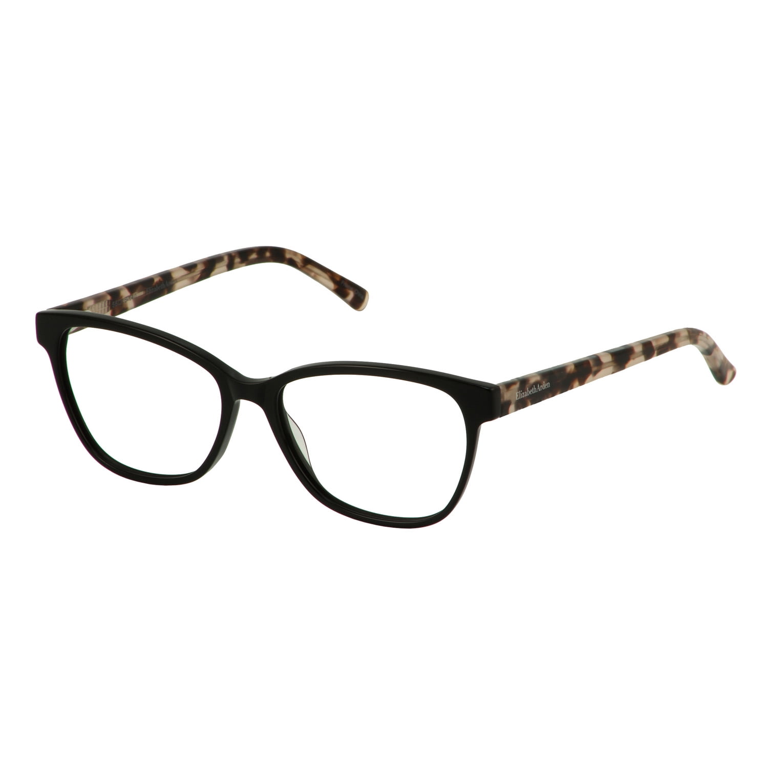 Elizabeth Arden Women's Rectangular Eyeglasses, EA1203, Black, 56-16 ...