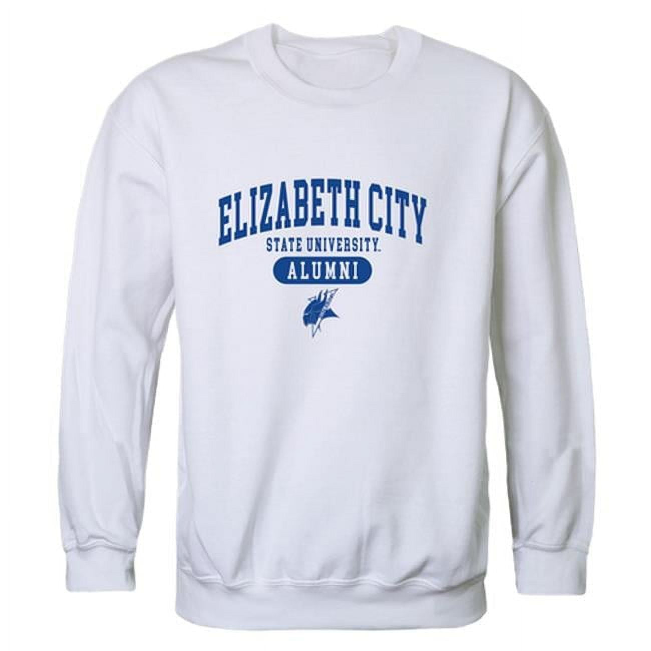 Elizabeth City State University Mens Alumni Fleece T-Shirt, White ...