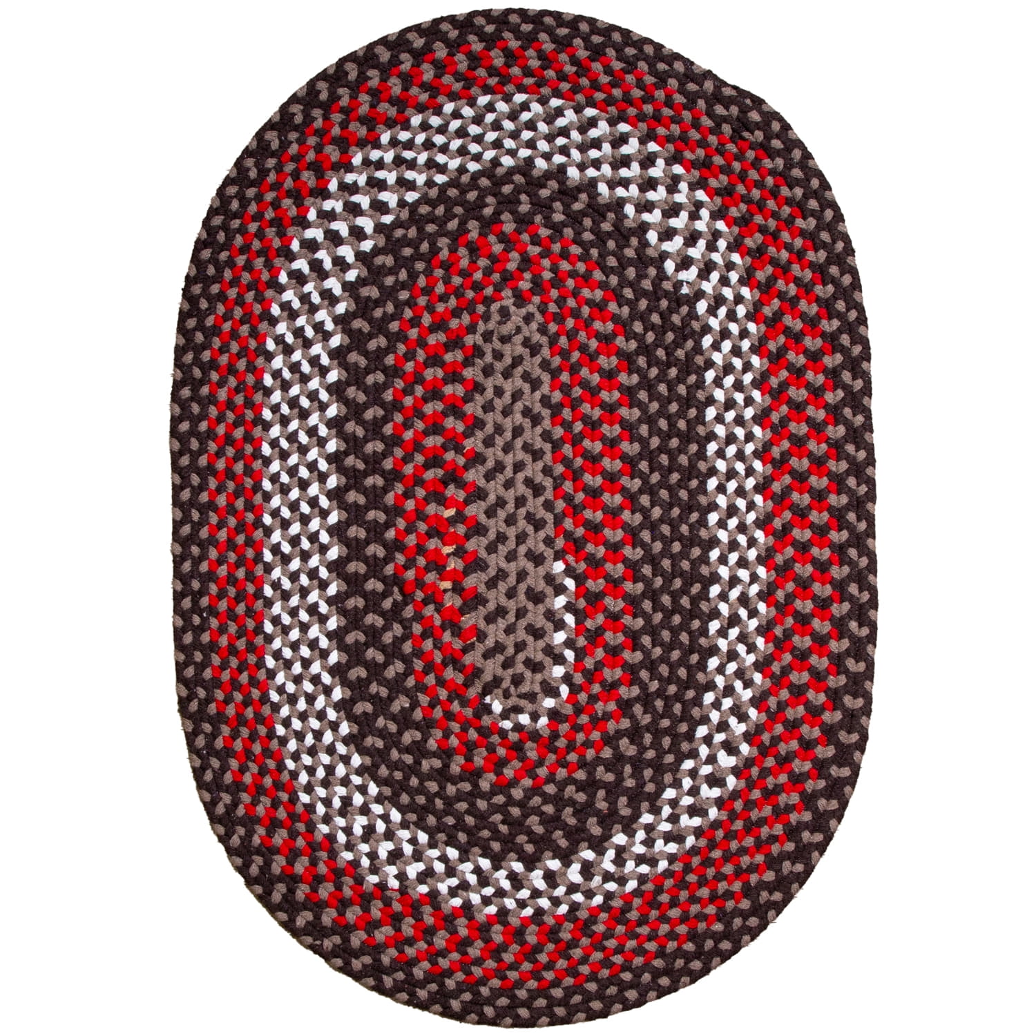 Elizabeth Country Brown Area Rug 5' x 7' Oval - Walmart.com