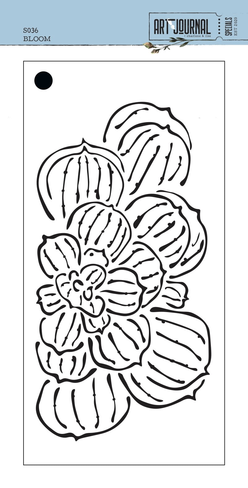 Elizabeth Craft Stencil 4.3"X8.7"-Bloom-Art Journal - Walmart.com