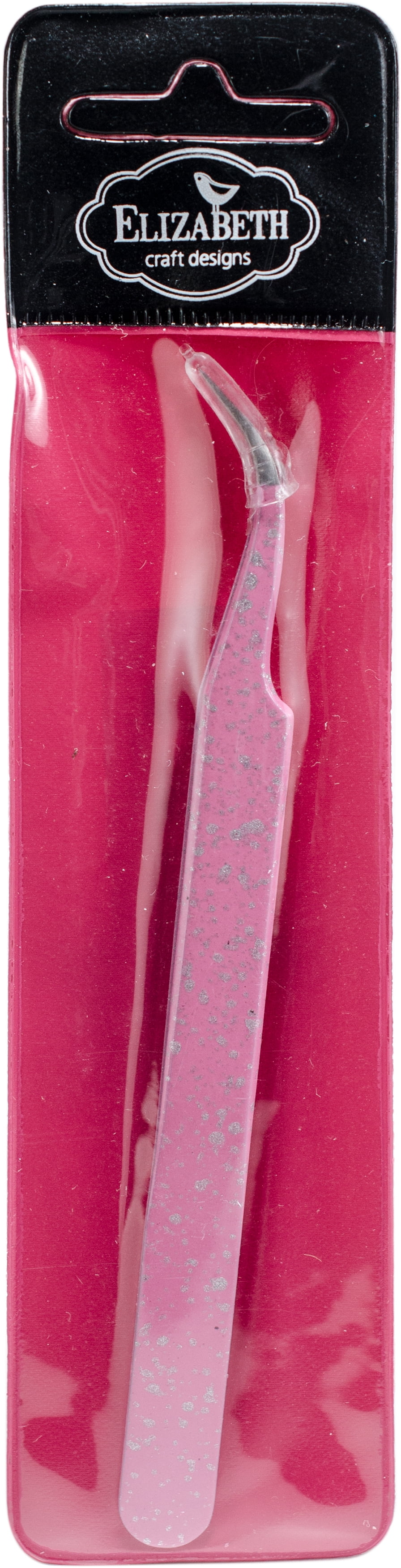 Elizabeth Crafts Pink Glitter Fine Pointed Tweezers- - Walmart.com