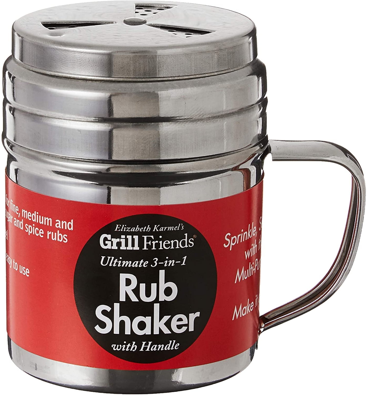 Elizabeth Karmel?s Adjustable Dry Rub Shaker with Holes for Medium and ...