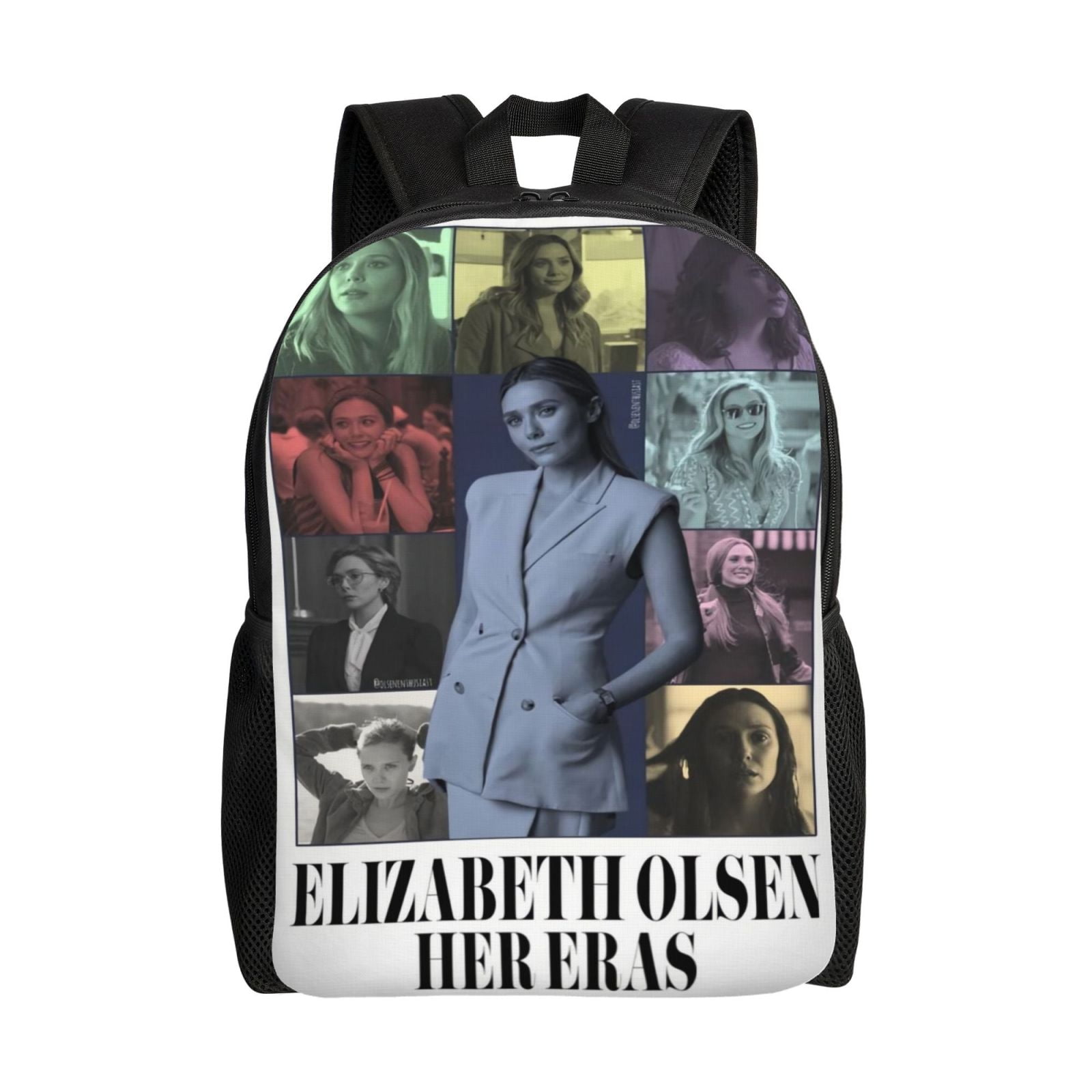 Elizabeth Olsen Backpack, 3D Printed Cartoon Laptop Bag Bookbag ...