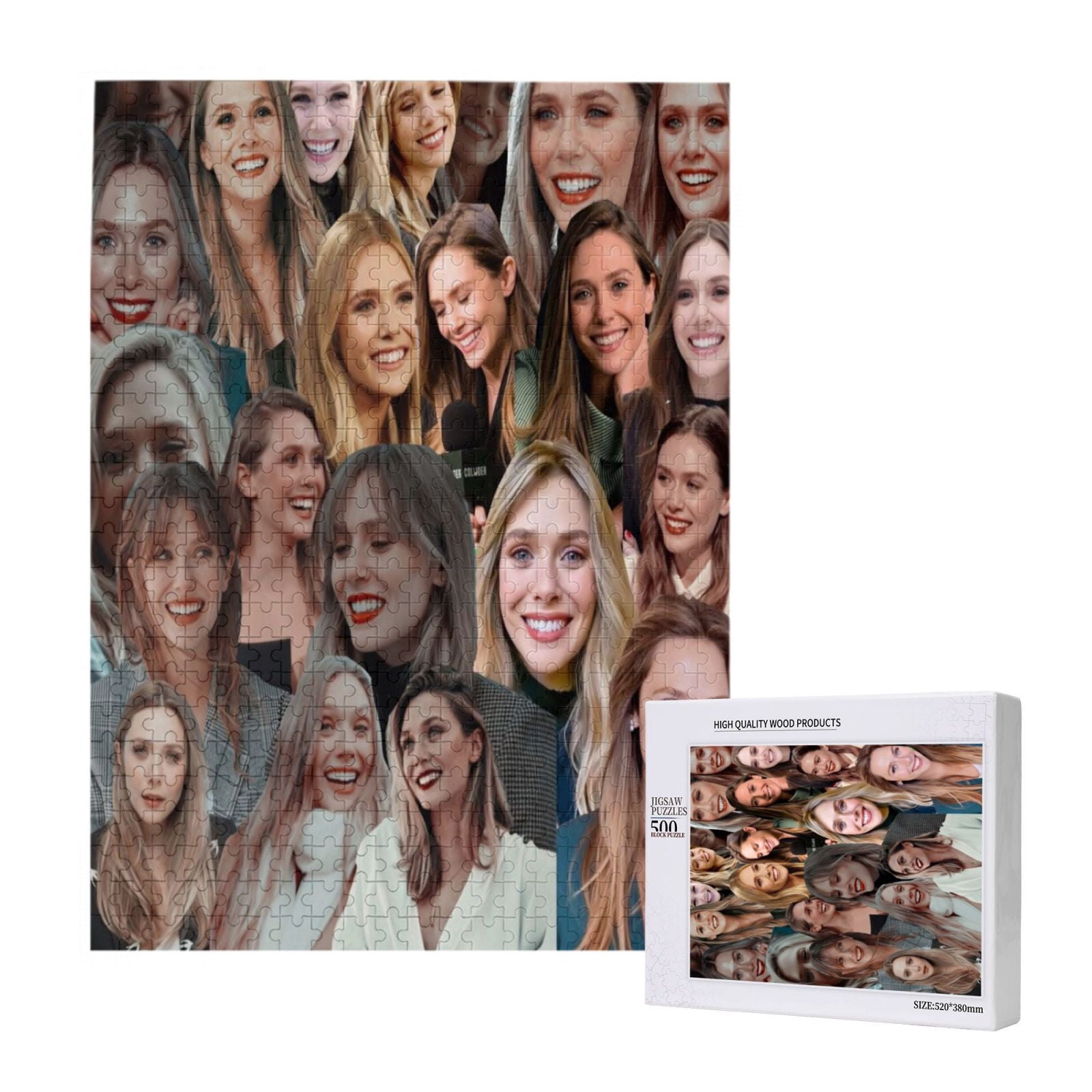 Elizabeth Olsen Jigsaw Puzzle Interactive Brain Teaser Board Game for ...