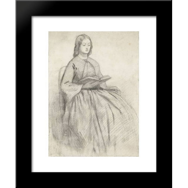 Elizabeth Siddall in a Chair 20x24 Framed Art Print by Dante Gabriel ...