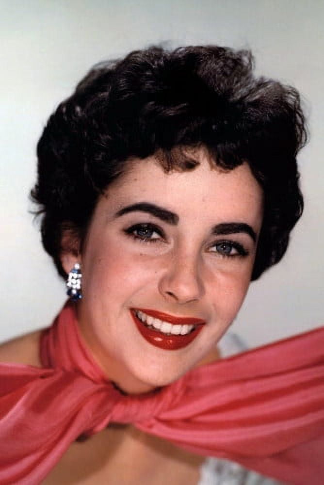 Elizabeth Taylor 24X36 Poster Stunning Smiling Glamour Pose Very Rare ...