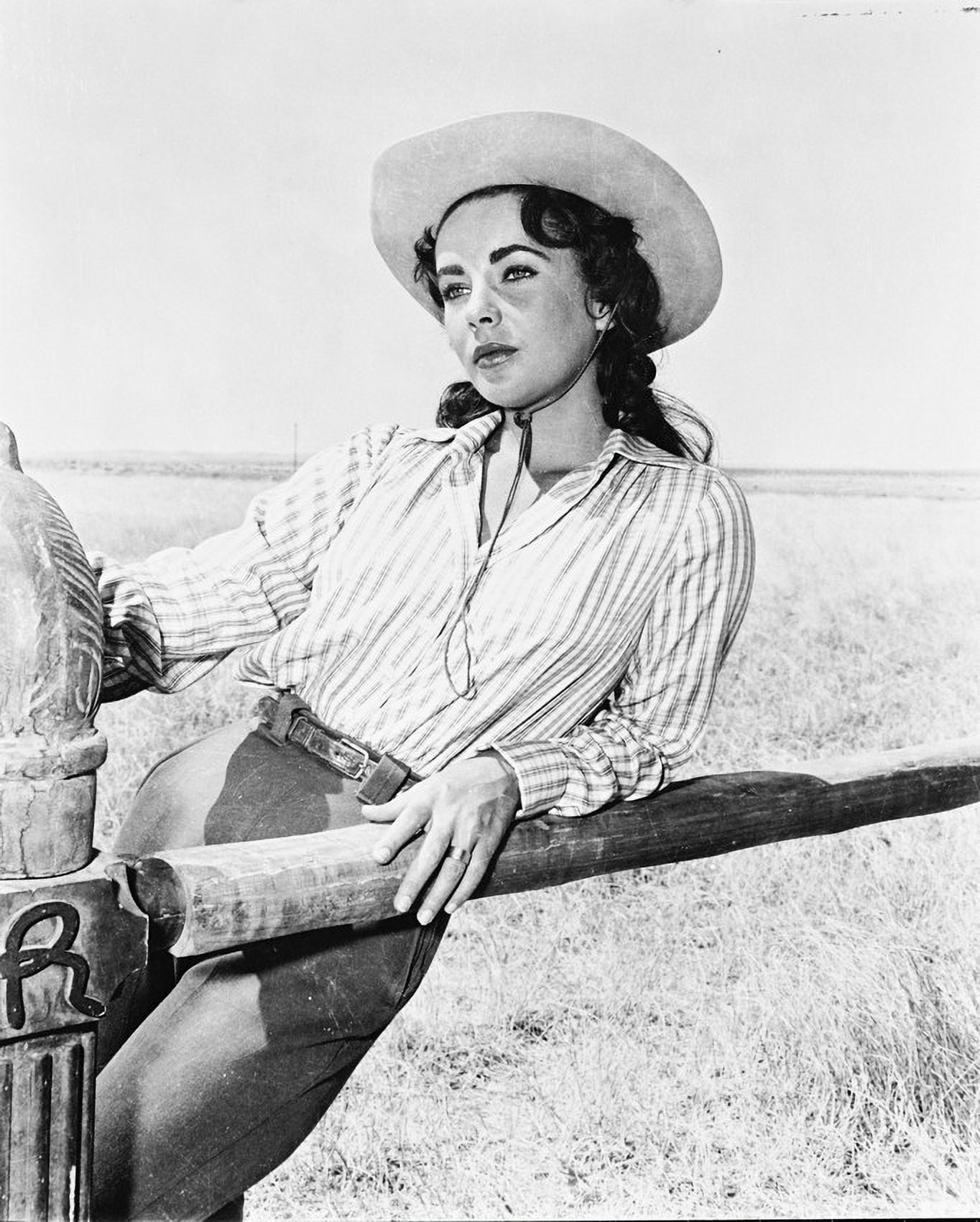Elizabeth Taylor Giant Print In Stetson Wow! 24x36 Classic Hollywood ...