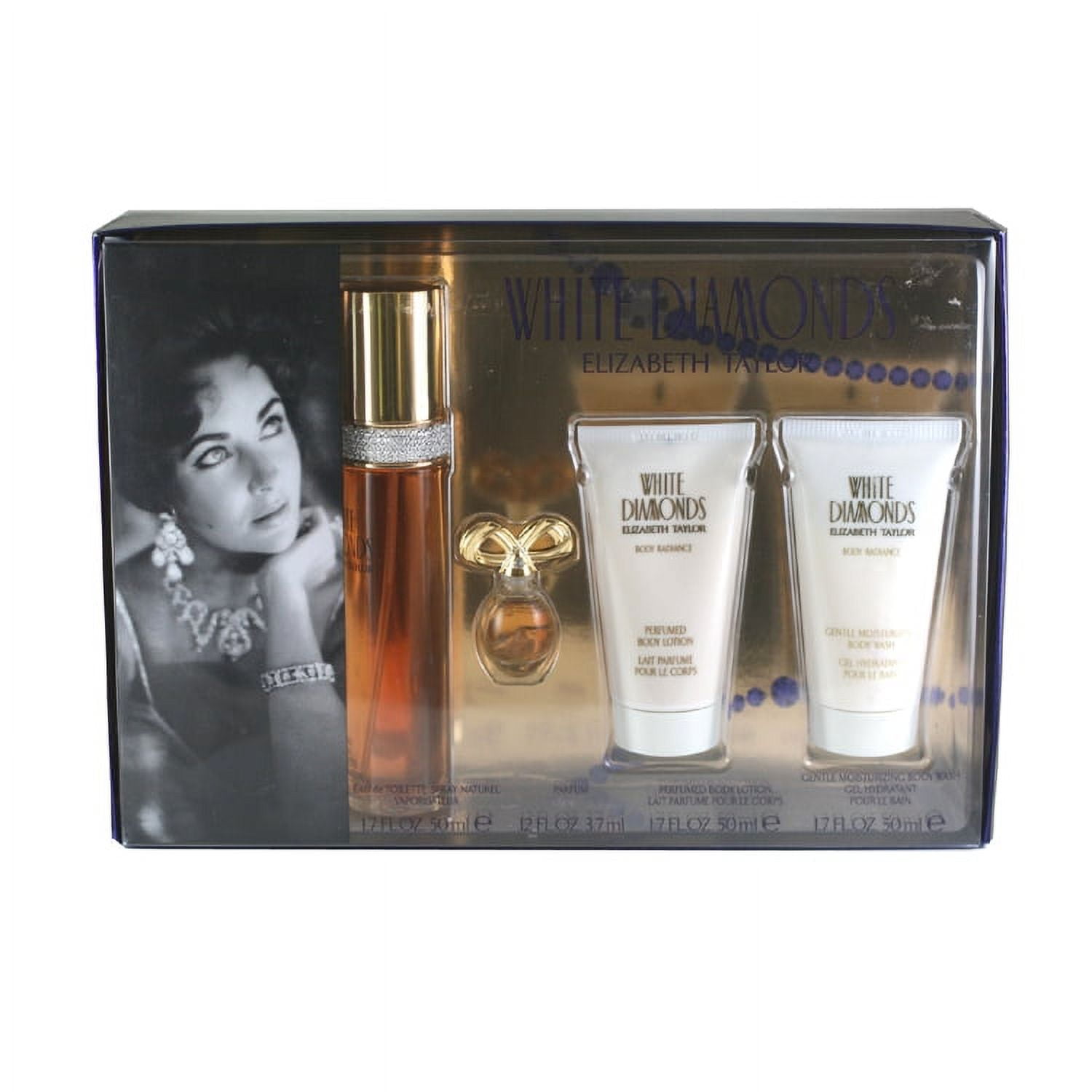 Elizabeth Taylor White Diamonds Women's Perfume Gift Set, 4pc - Walmart.com