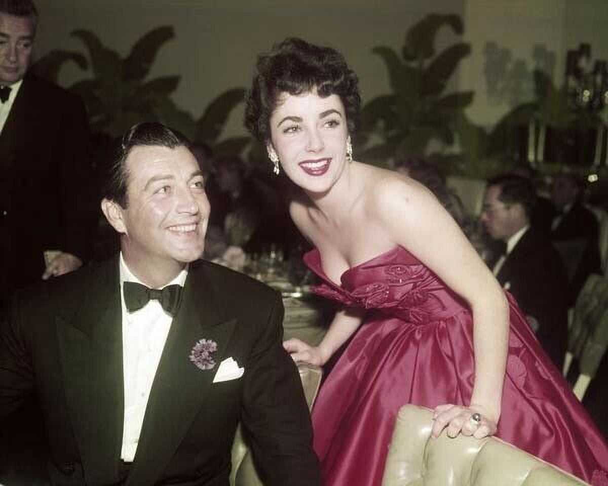 Elizabeth Taylor with Michael Wilding at 1950's Hollywood event 8x10 ...