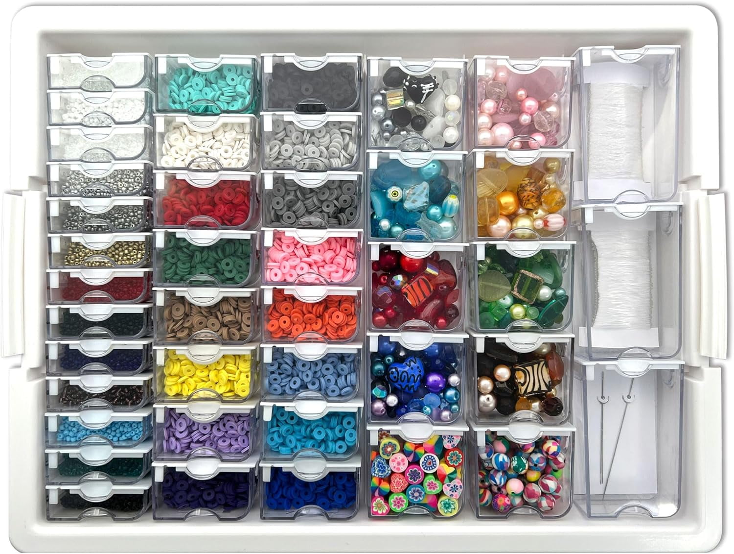 Elizabeth Ward 14,785 Piece Assorted Glass and Clay Beads Set with ...