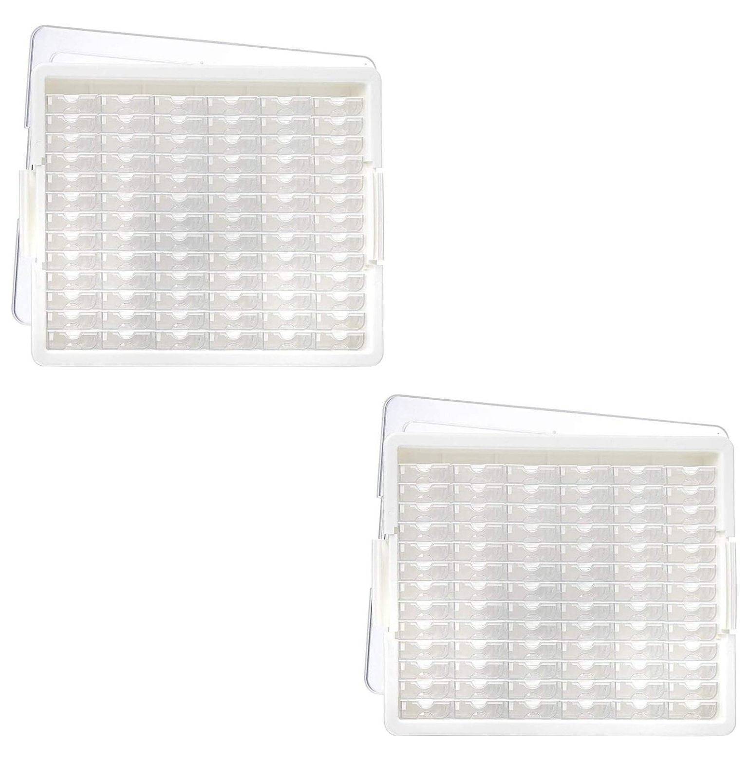 Elizabeth Ward 82 Piece Stackable Bead Storage Containers with Lid for ...