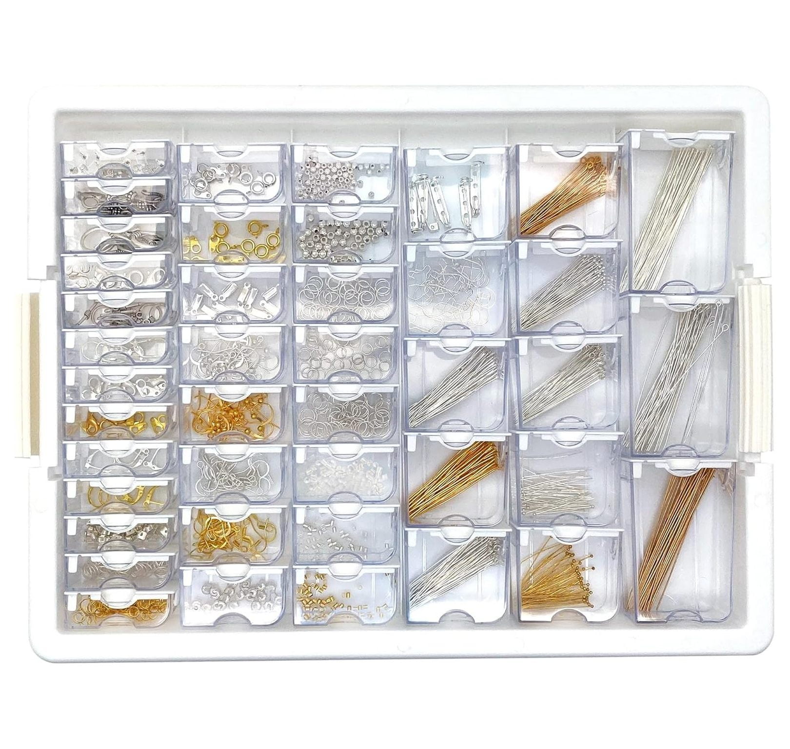 Elizabeth Ward Plastic See-Through Stackable 1,111 Piece /Silver ...