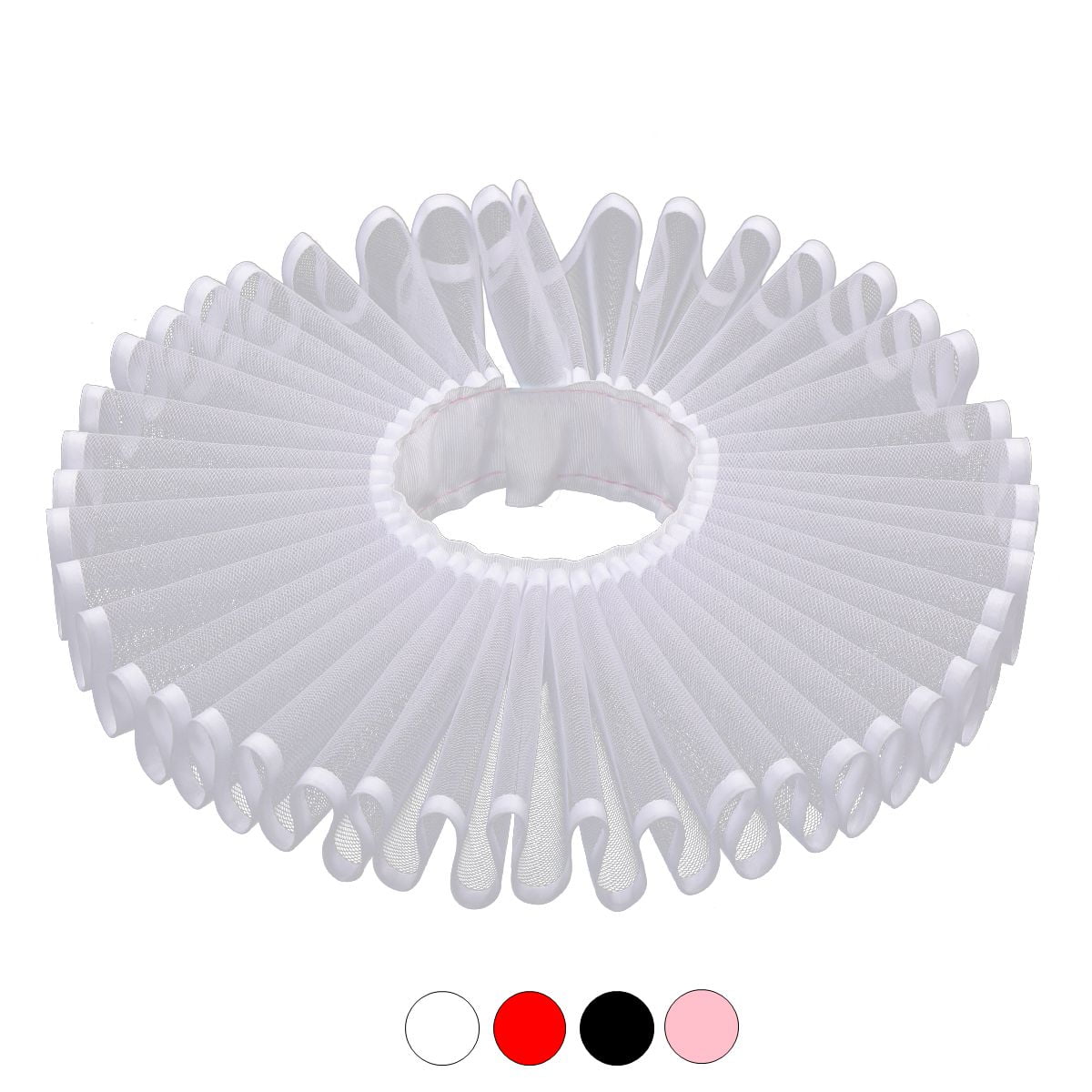 GRACEART Elizabethan Chiffon Neck Ruff Detachable Collar for Medieval ...