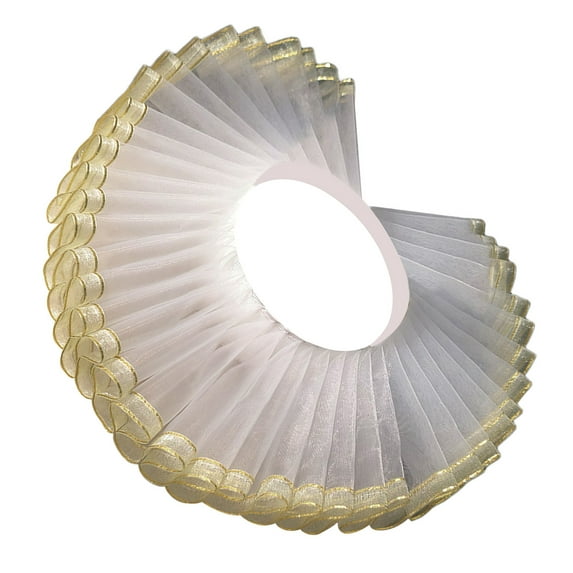 Elizabethan Chiffons Neckpiece Adjustable Ruffle False Collar with ...