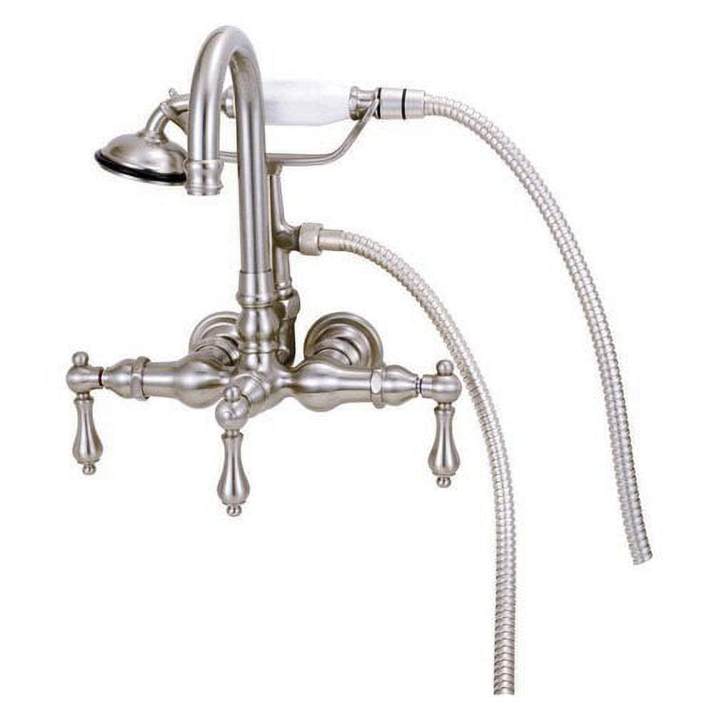 Elizabethan Classics Bathroom Faucet Set with Metal Porcelain Handles ...