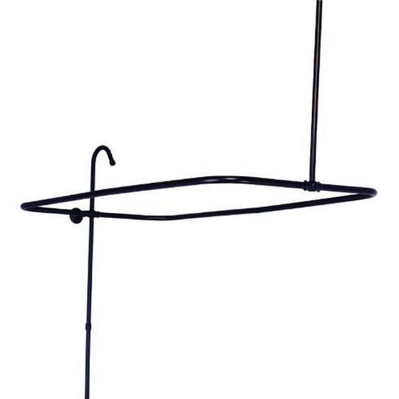 Elizabethan Classics ECSE2LCP End Mount Shower Riser with Enclosure, 60 ...