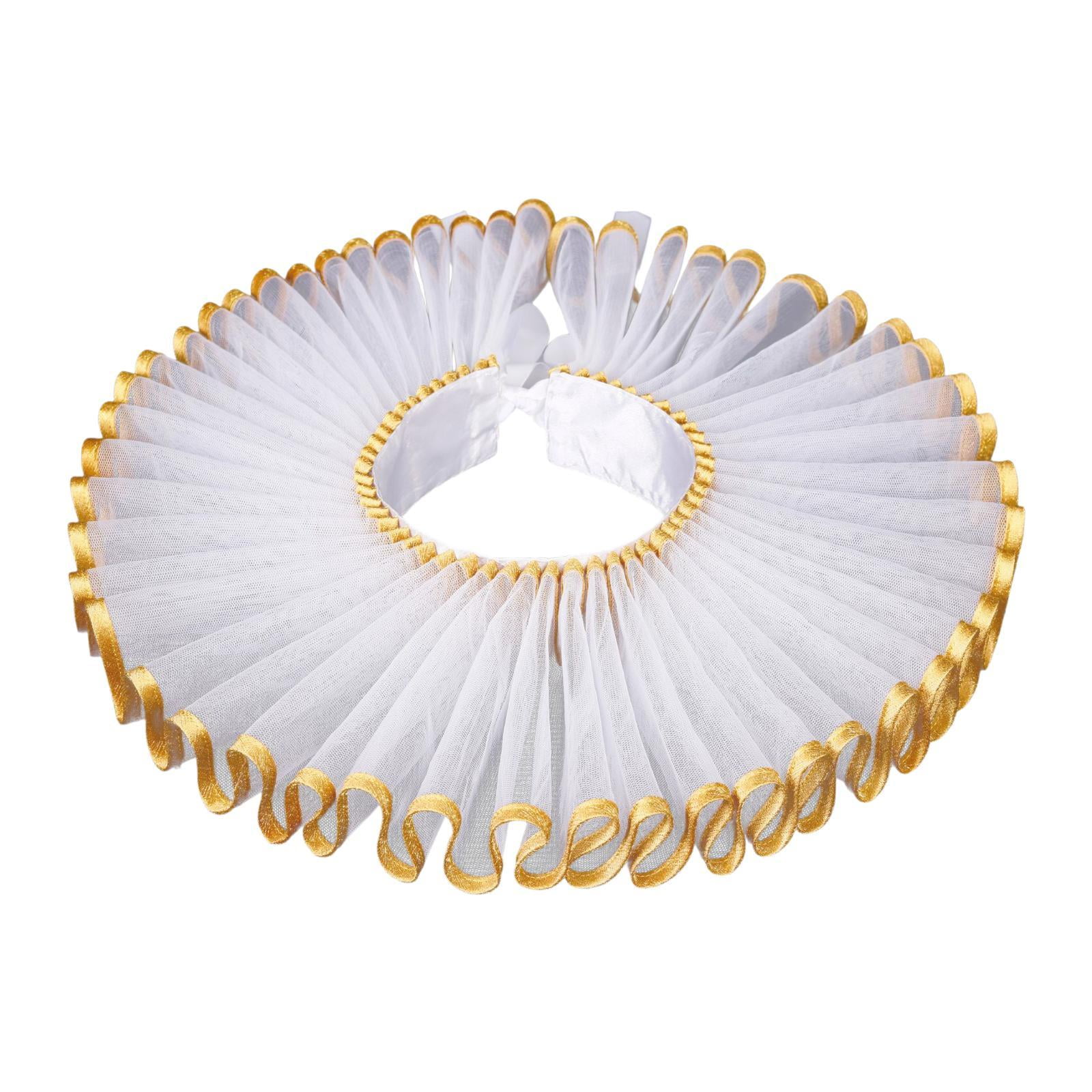 Elizabethan Collar Neck Ruff Ruffled Collar Detachable Fabric for ...