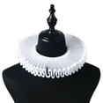 Elizabethan Neck Ruff Detachable Collar Dickens Ruff Neck Clown Collar ...