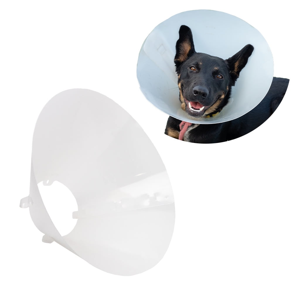 Elizabethan Style Pet Collar, Size 30, Plastic Recovery Cone for Large ...