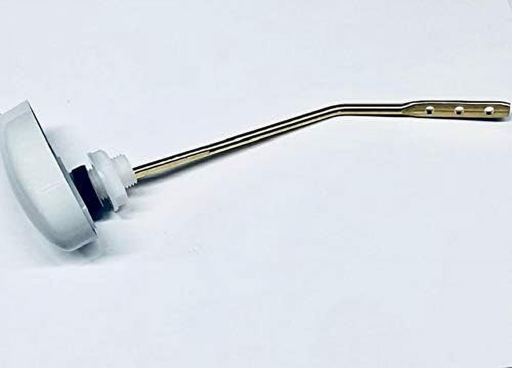 Eljer White Toilet Handle, Titanium Finish, Easy to Install, Single ...
