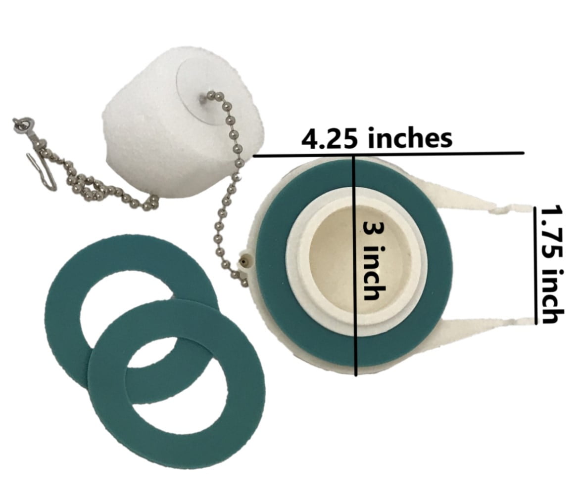 Eljer C04011 ABS 2 inch Toilet Flapper with Two Extra Silicone Seals ...