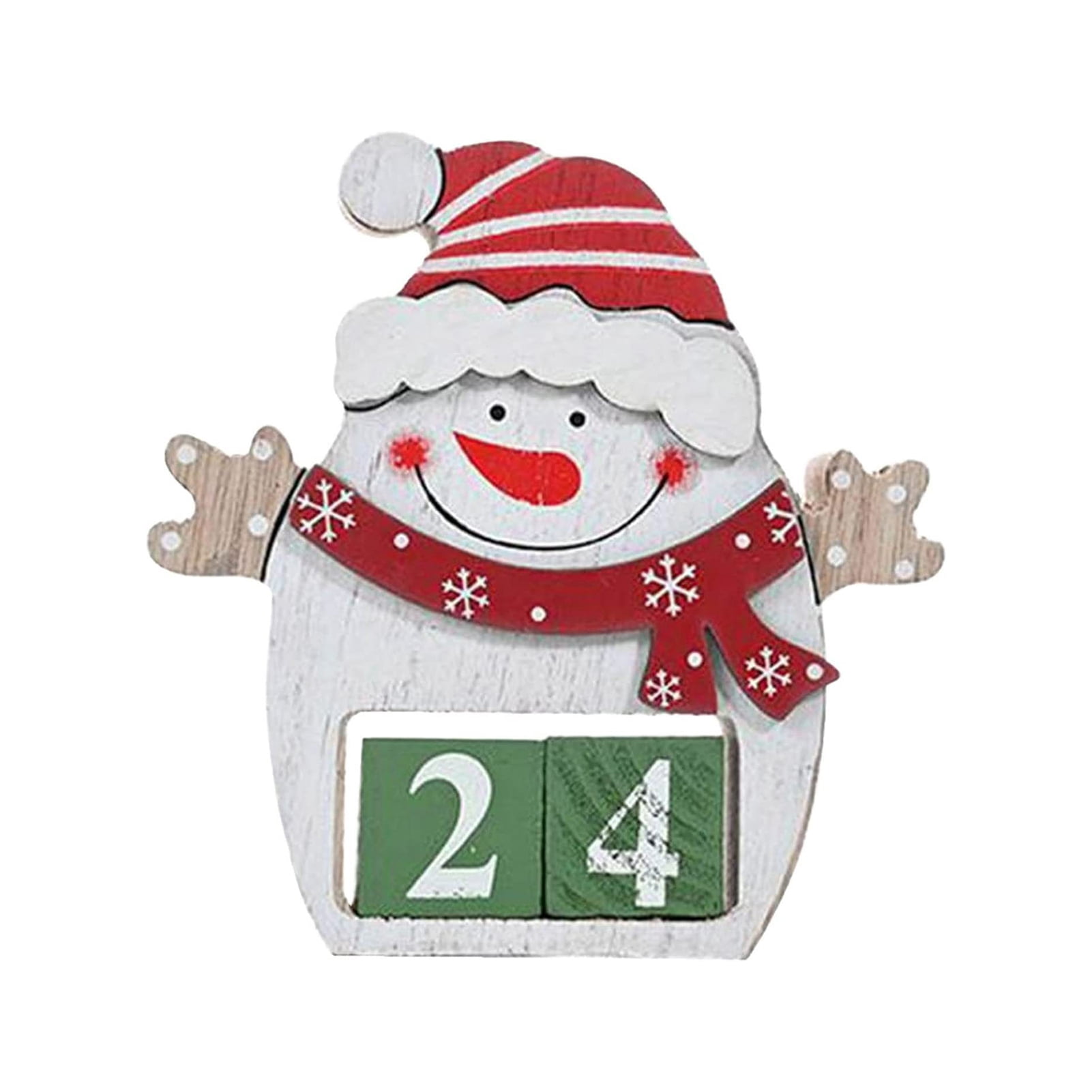 Elk Countdown Sign Wooden Christmas Advent Calendar with Movable Number ...